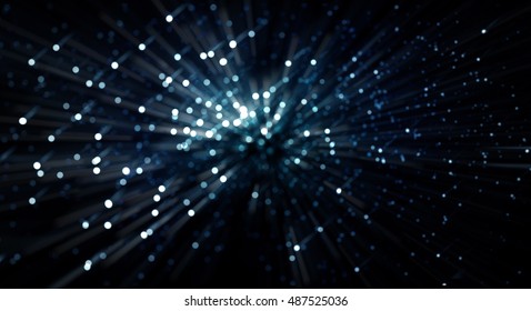 Soft Zoom Particle Background Stock Illustration 487525087