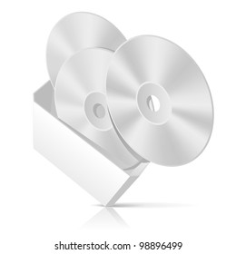 Software Cd Box Disks Blank Design Stock Illustration 98896499 ...