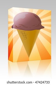 Software Package Box Ice Cream Cone Stock Illustration 47424733 ...
