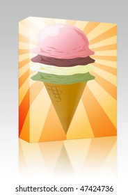 Software Package Box Ice Cream Cone Stock Illustration 47424736 ...