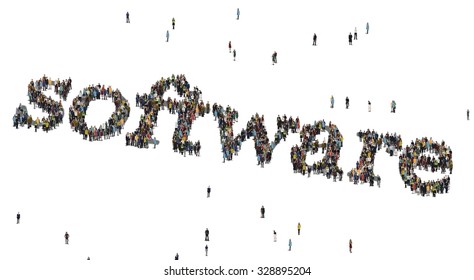 Software Word Crowd Above Stock Illustration 328895204 | Shutterstock