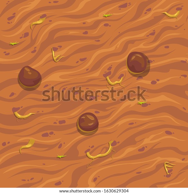 Soil Light First Sand Layer Roots Stock Illustration 1630629304 ...