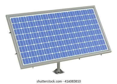 Solar Panel 3d Rendering Isolated On Stock Illustration 416083810 ...