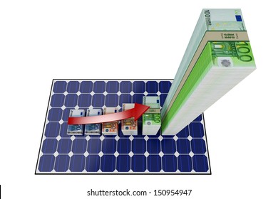 Solar Panel Bar Graphs Made Euro Stock Illustration 150954947 ...