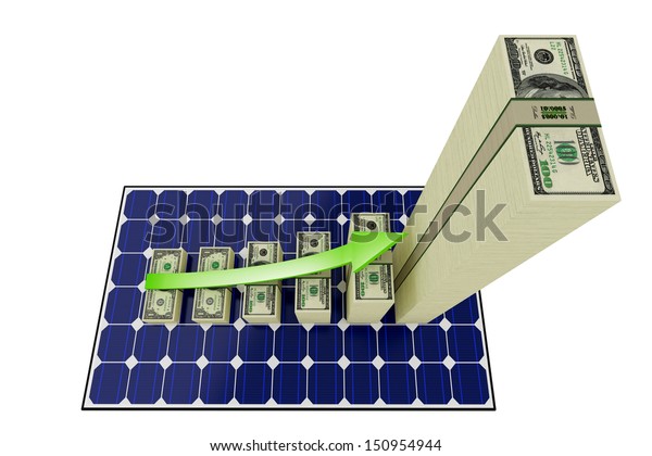 「Solar Panel Bar Graphs Made Dollar」のイラスト素材 150954944 | Shutterstock