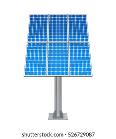 Solar Panel Isolated 3d Rendering Stock Illustration 526729087 ...