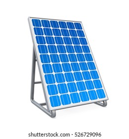 Solar Panel Isolated 3d Rendering Stock Illustration 526729096 ...