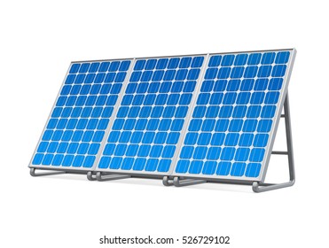Solar Panel Isolated 3d Rendering Stock Illustration 526729102 ...