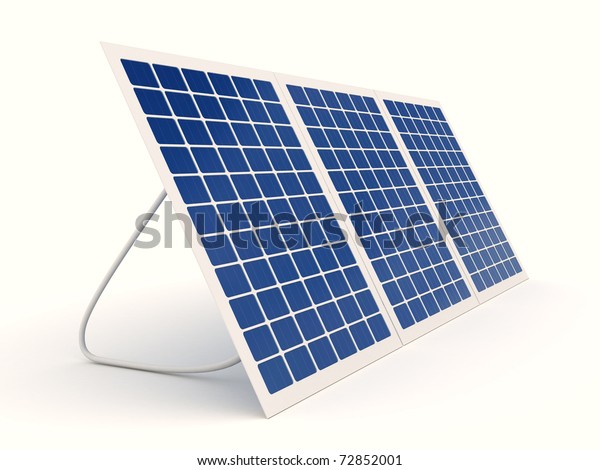 Solar Panel Over White Background Stock Illustration 72852001 ...