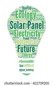 Solar Panel Word Cloud Concept Stock Illustration 422739205 | Shutterstock