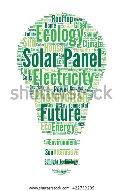 Solar Panel Word Cloud Concept Stock Illustration 422739205 | Shutterstock