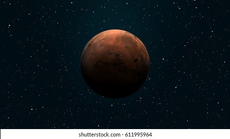 Solar System Mars Fourth Planet Sun Stock Illustration 611995964 ...