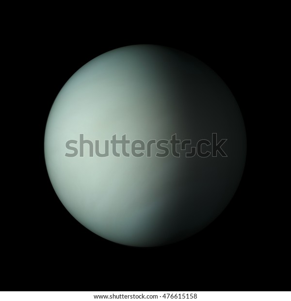 Solar System Planet Uranus On Black Stock Illustration 476615158 ...