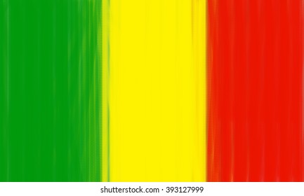 Solid Green Yellow Red Flag Stripes Stock Illustration 393127999 ...