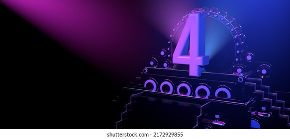 770 Neon blue number 4 Images, Stock Photos & Vectors | Shutterstock