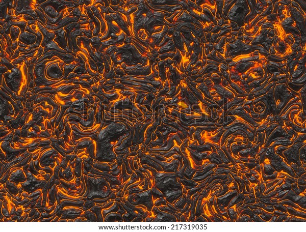 Solidified Lava Texture Eruption Volcano Stock Illustration 217319035 ...