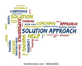 Solution Approach Word Cloud Shaped Key Stock Illustration 403662832 ...
