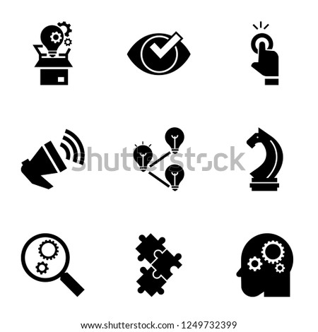 Solution Icon Set Simple Set 9 Stock Illustration 1249732399 - Shutterstock
