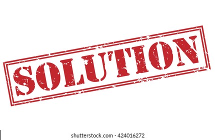 Solution Stamp Stock Illustration 424016272 | Shutterstock