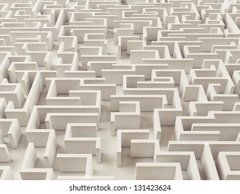 Solved Maze Puzzle Stock Illustration 131423624 | Shutterstock