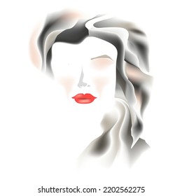 Some Facial Features Missing Face Beautiful Stock Illustration ...