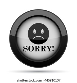 Sorry Icon Shiny Glossy Internet Button Stock Illustration 195863474