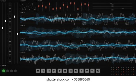 Sound Record Graphic User Interface Stock Illustration 353895860 ...