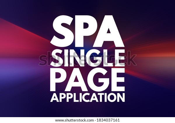 Spa Single Page Application Acronym Technology Stock Illustration ...