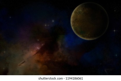 Space Background Decorations Stock Illustration 1194186061 | Shutterstock