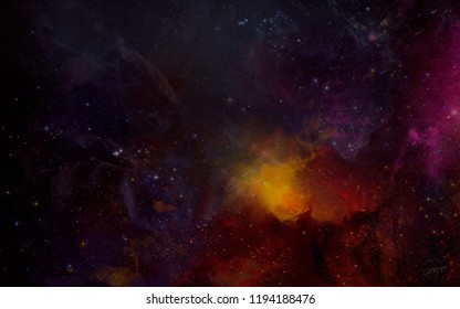 Space Background Decorations Stock Illustration 1194188476