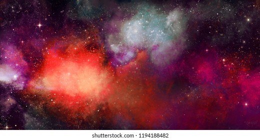 Space Background Decorations Stock Illustration 1194188482 | Shutterstock