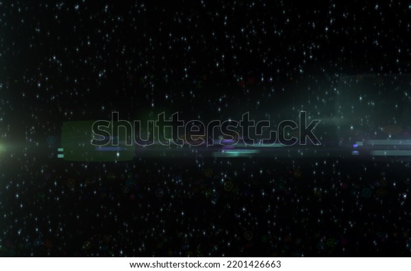 Space Background Lens Flare Night Sky Stock Illustration 2201426663 ...