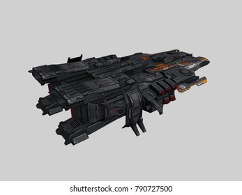 Space Freighter 3d Rendering Stock Illustration 790727500 | Shutterstock