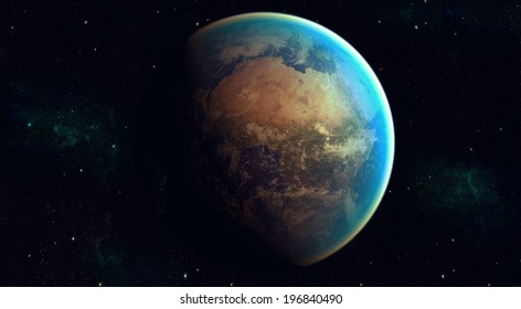 Earth Space Three Stars 3d Illustration Stock Illustration 1726320511 ...