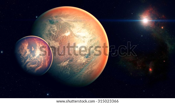 Space Planets Alien Solar System Stock Illustration 315023366 ...