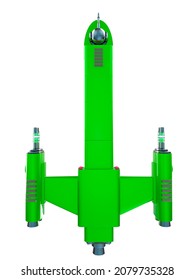 Spaceship Bottom View White Background 3d Stock Illustration 2079735328 ...