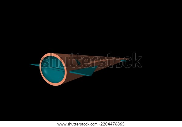 Spaceship Shape Flat Texture Black Background Stock Illustration ...