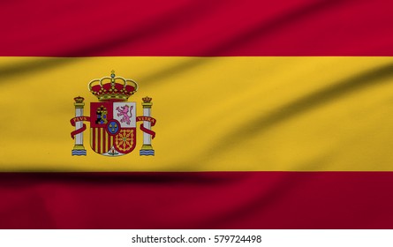 Spain Flag Square Symbol Isolated On Stock Illustration 1090252835