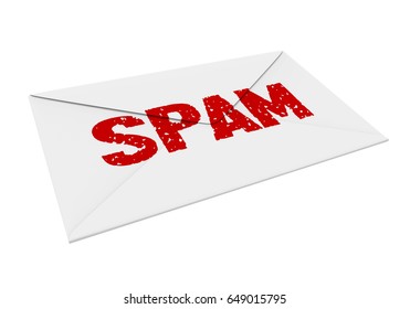 Spam Mail Isolated 3d Rendering Stock Illustration 649015795 | Shutterstock