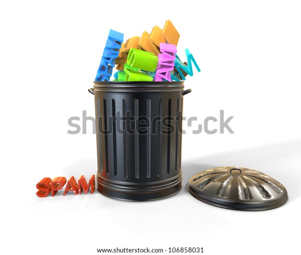 Spam Trash Bin Stock Illustration 106858031 | Shutterstock