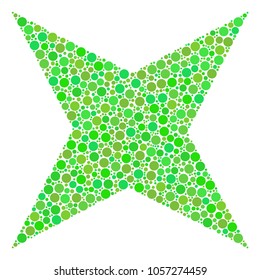 Sparkle Star Collage Circle Elements Different Stock Illustration ...