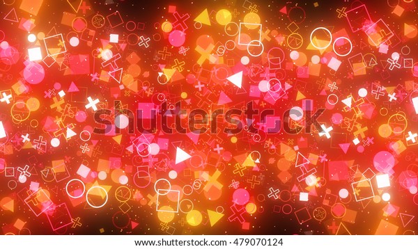 Sparkling Particles 3d Illustration 3d Rendering Stock Illustration ...