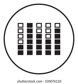 Spectrum Analyzer Equalizer Icon Stock Illustration 535076110 ...