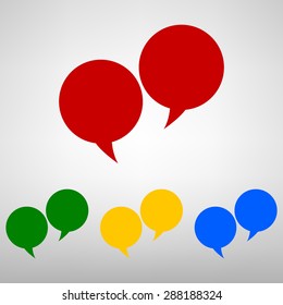 Speech Bubble Flat Design Style Stock Illustration 288188324 | Shutterstock