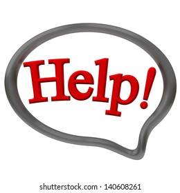 Speech Bubble Help Icon 3d 스톡 일러스트 140608261 | Shutterstock