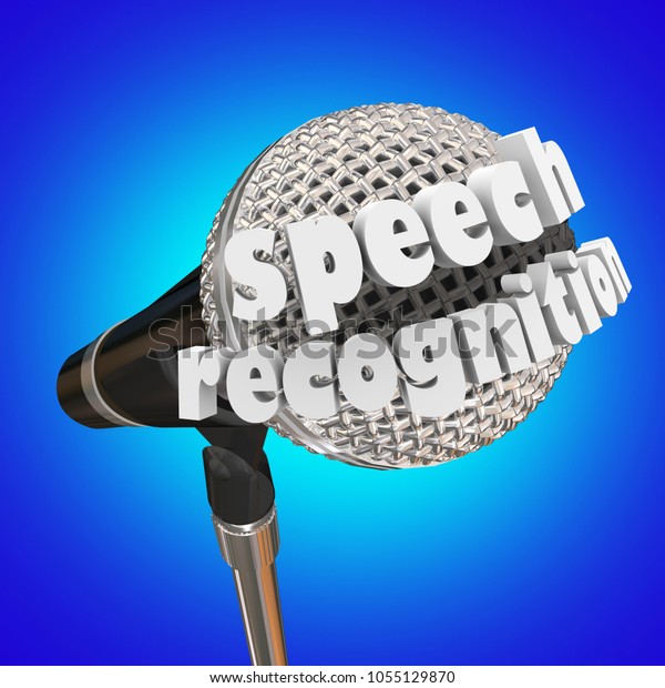 Speech Recognition Microphone Language Patterns 3d: ilustrações stock ...
