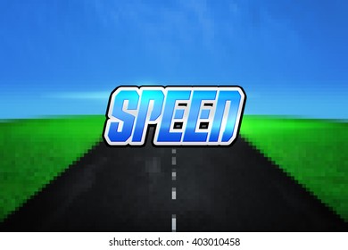 Speed Arcade Game Screen Background Stock Illustration 403010458 ...
