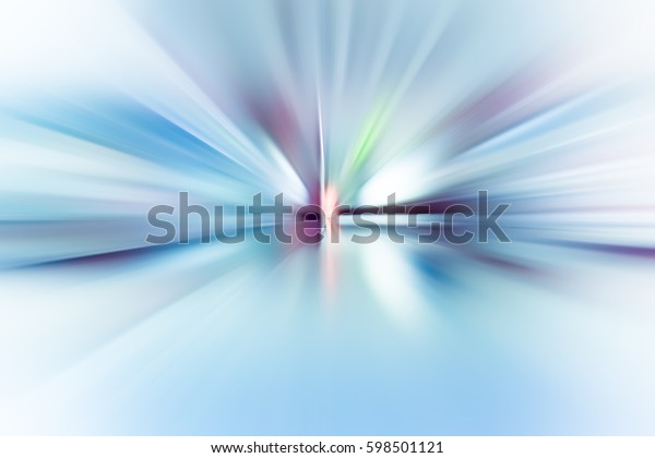 Speed Light Background Flashlight Perspective Blue Stock Illustration ...