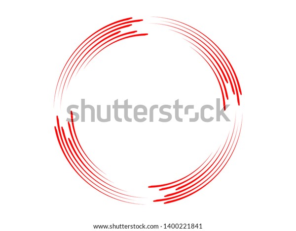 Speed Lines Redcircular Red Speed Lines Stock Illustration 1400221841 ...