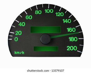 Square Digital Speedometer Speed Motor Mile Stock Vector (Royalty Free ...